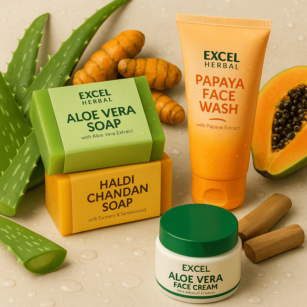 excel herbal 100% Natural Skincare, Haircare & Wellness Products